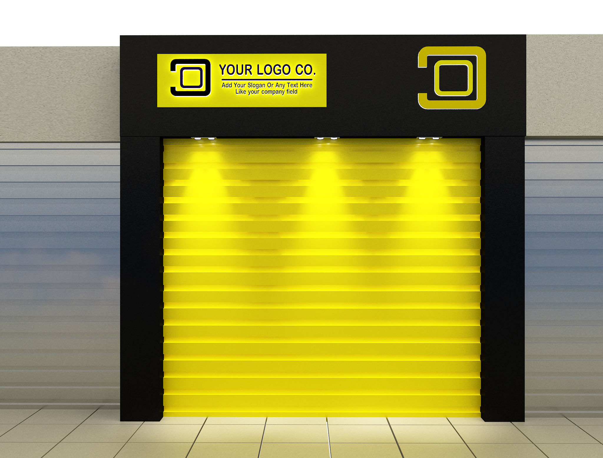 Car service entrance logo sign a607B 3D model | CGTrader