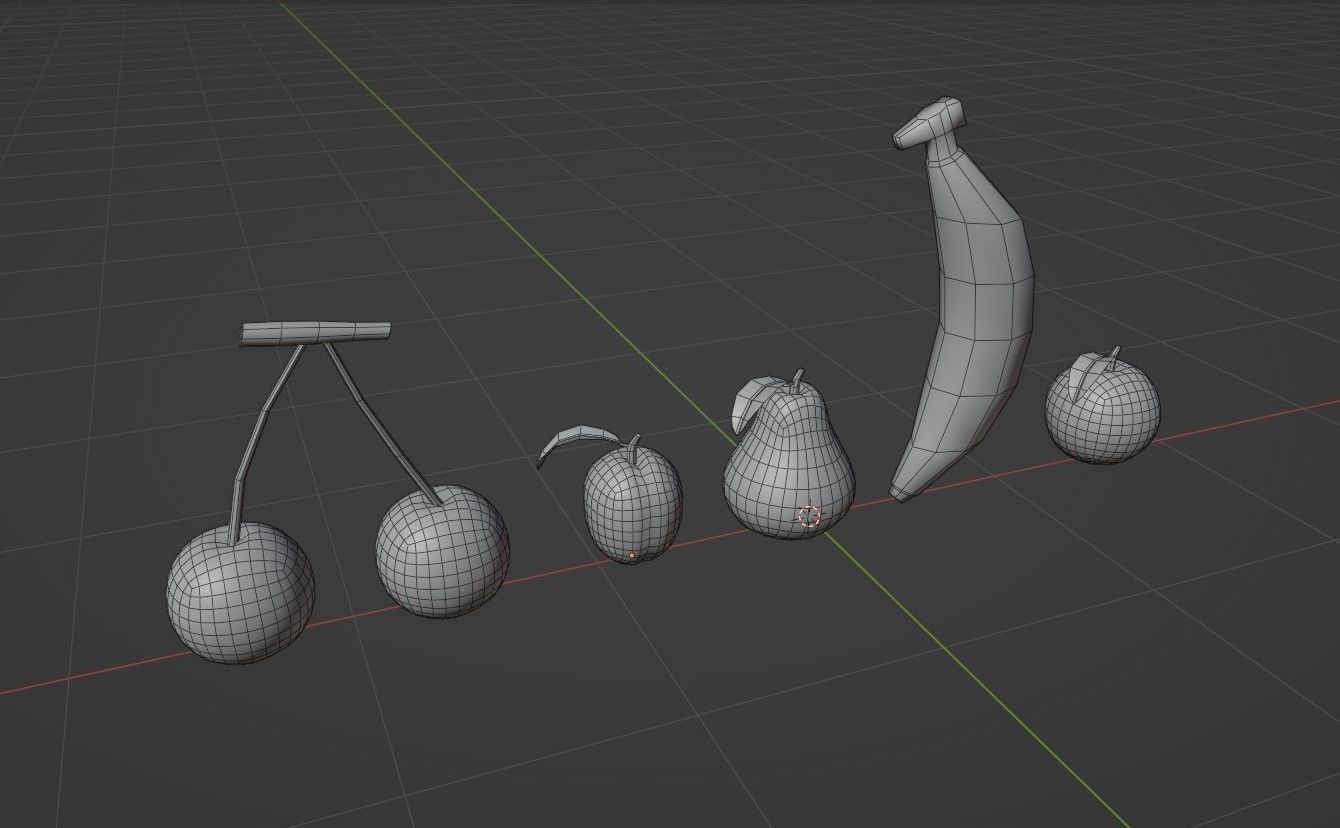 3D model Stylized Low Poly Fruits VR / AR / low-poly | CGTrader