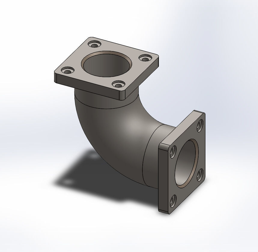 Pipe and flange 3D model | CGTrader