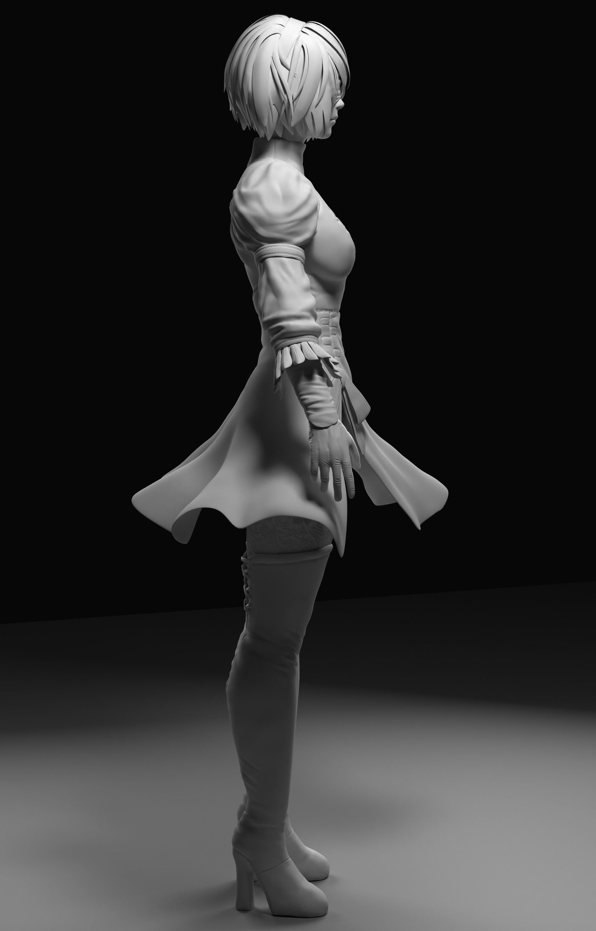 Nier automata 2b 3d model 3D model | CGTrader