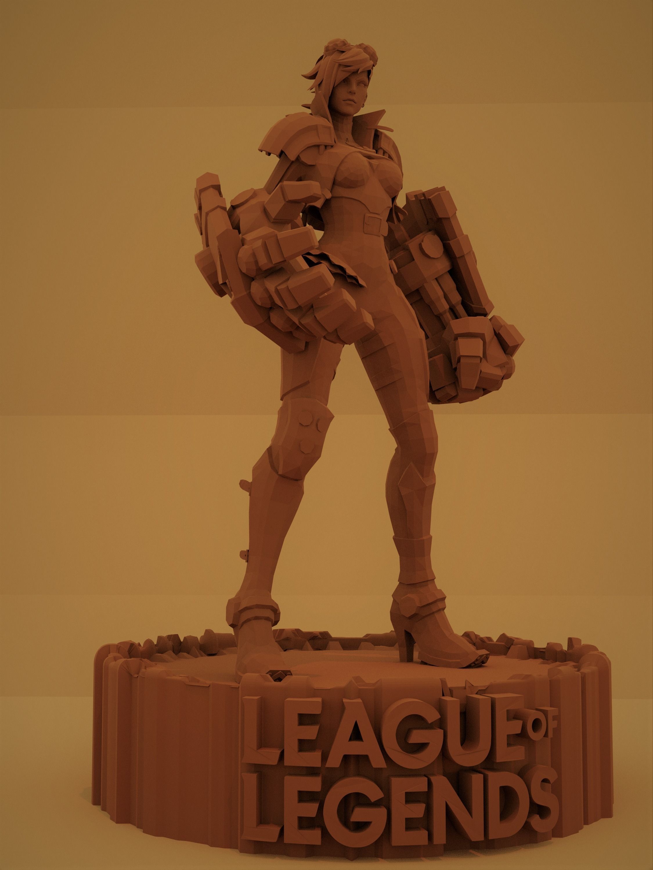 VI WITH STAND AND LOL LOGO free 3D model 3D printable | CGTrader