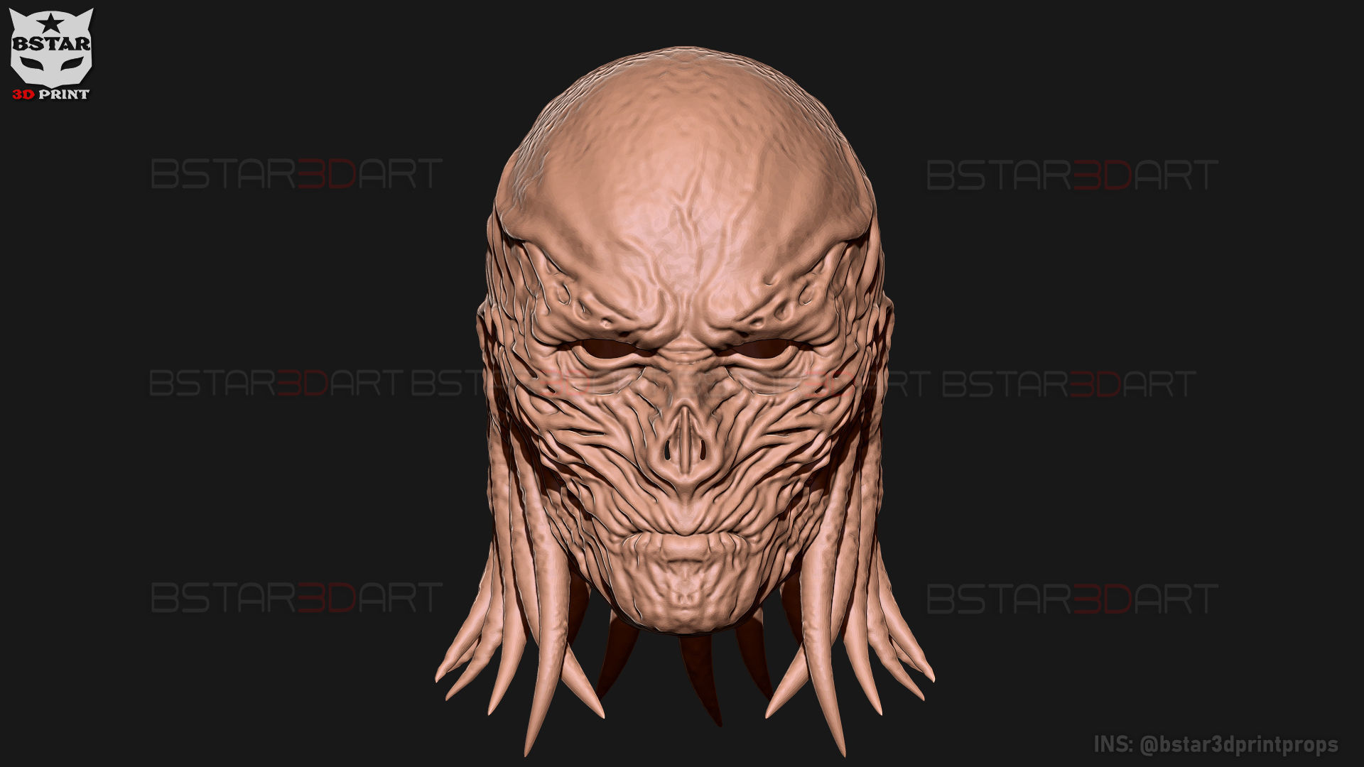 Vecna Mask - Stranger Things Cosplay 3D model 3D printable | CGTrader