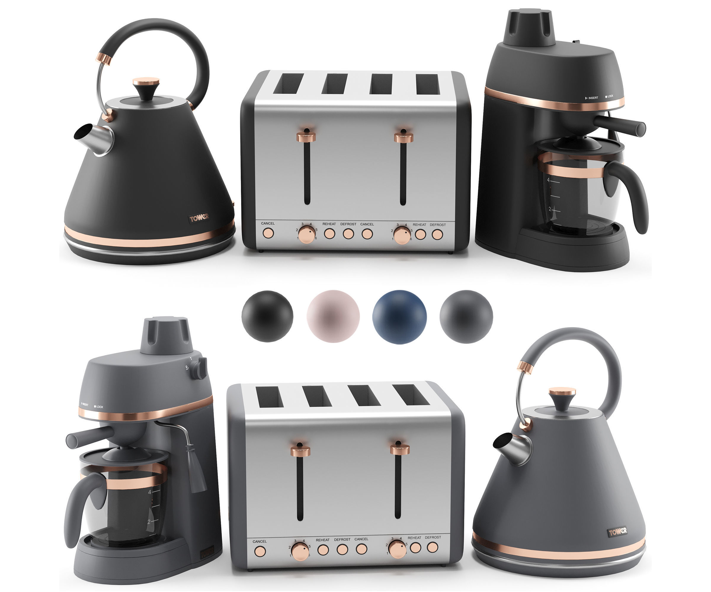 TOWER kitchen appliances 3D model | CGTrader