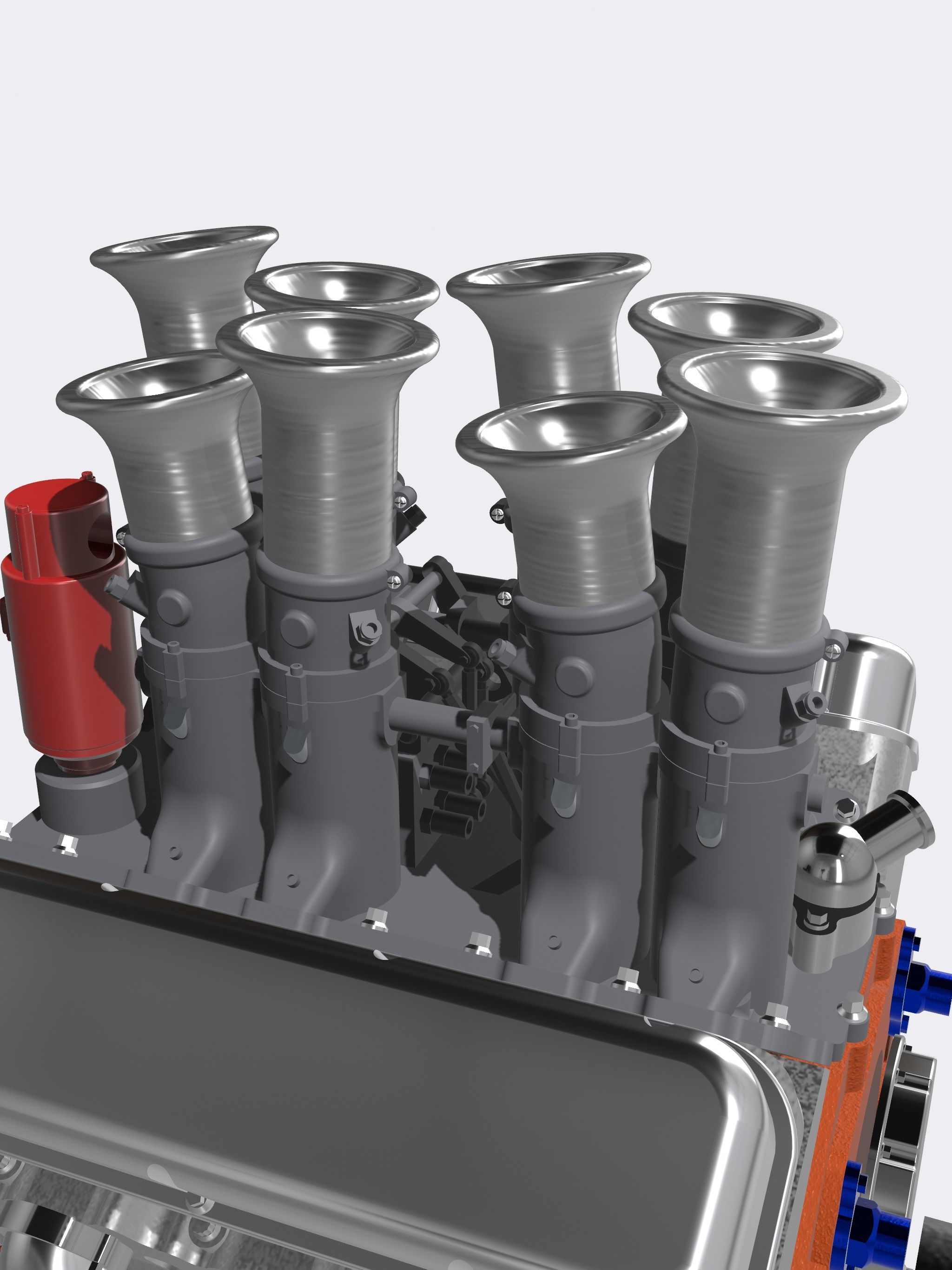 Kinsler Injection Intake Manifold N Magneto 3D model 3D printable ...