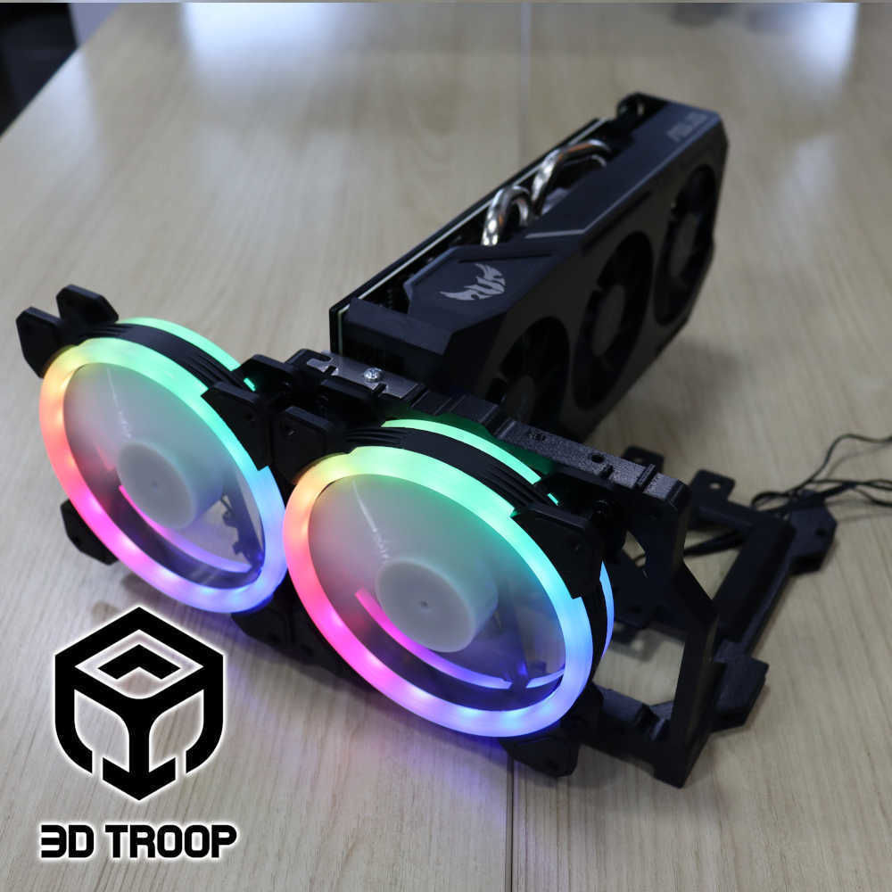 GPU RISER DOUBLE SUPPORT 3D model 3D printable | CGTrader