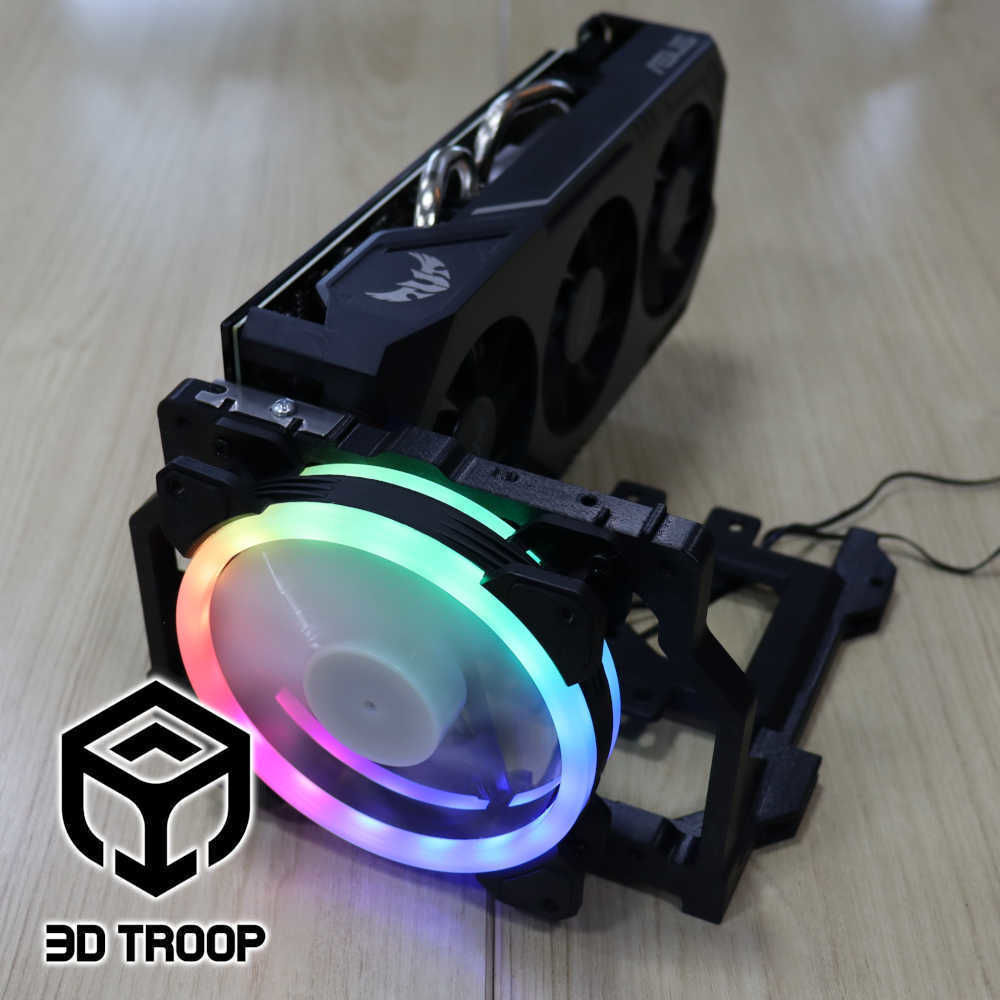 GPU RISER DOUBLE SUPPORT 3D model 3D printable | CGTrader