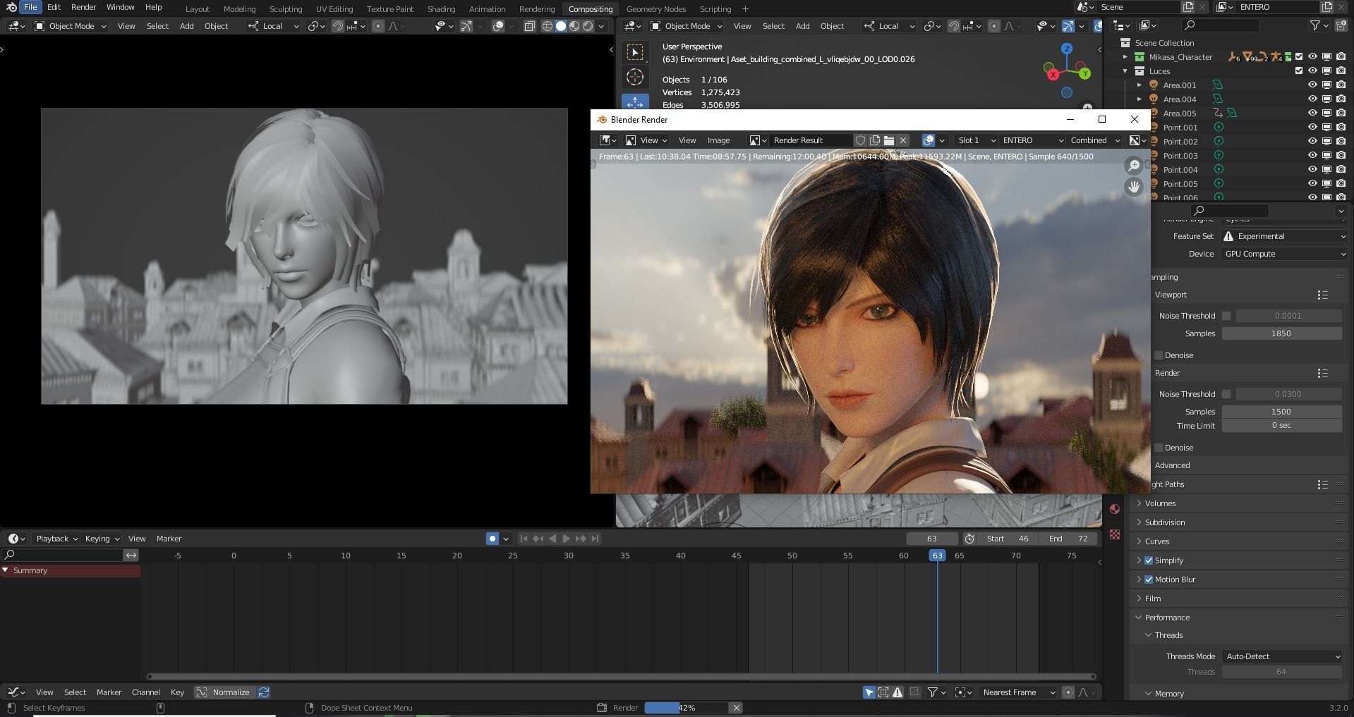 3D model Mikasa Ackerman - Attack on titan Season 4 Part 2 VR / AR ...