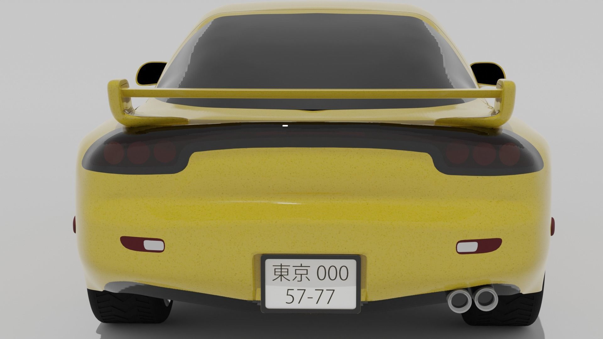 mazda rx7 3D model rigged | CGTrader