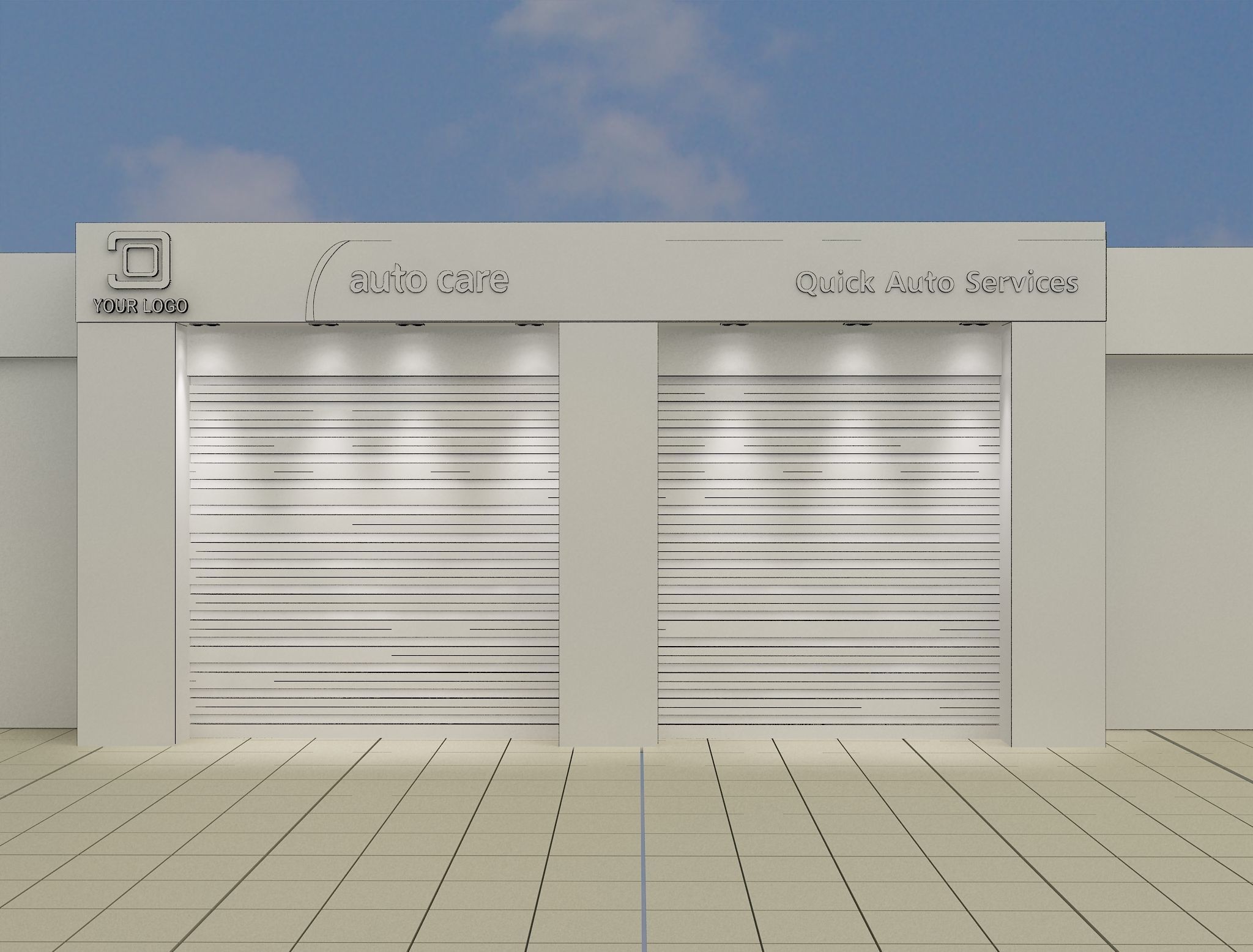 Car service entrance logo sign a615e 3D model | CGTrader