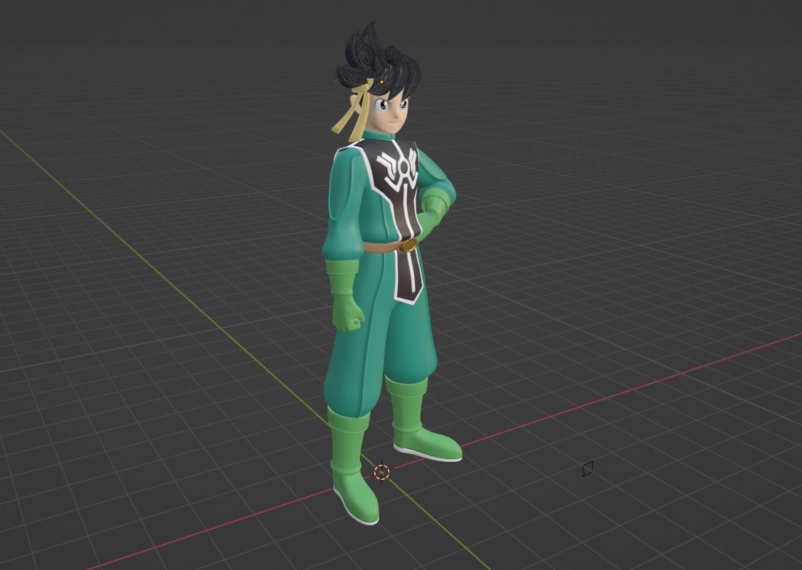 Popp Dragon Quest The Adventure of Dai 3D model rigged | CGTrader