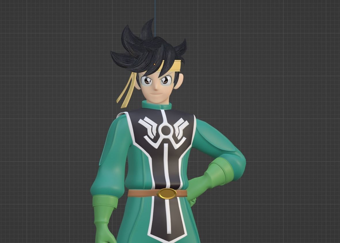 Popp Dragon Quest The Adventure of Dai 3D model rigged | CGTrader