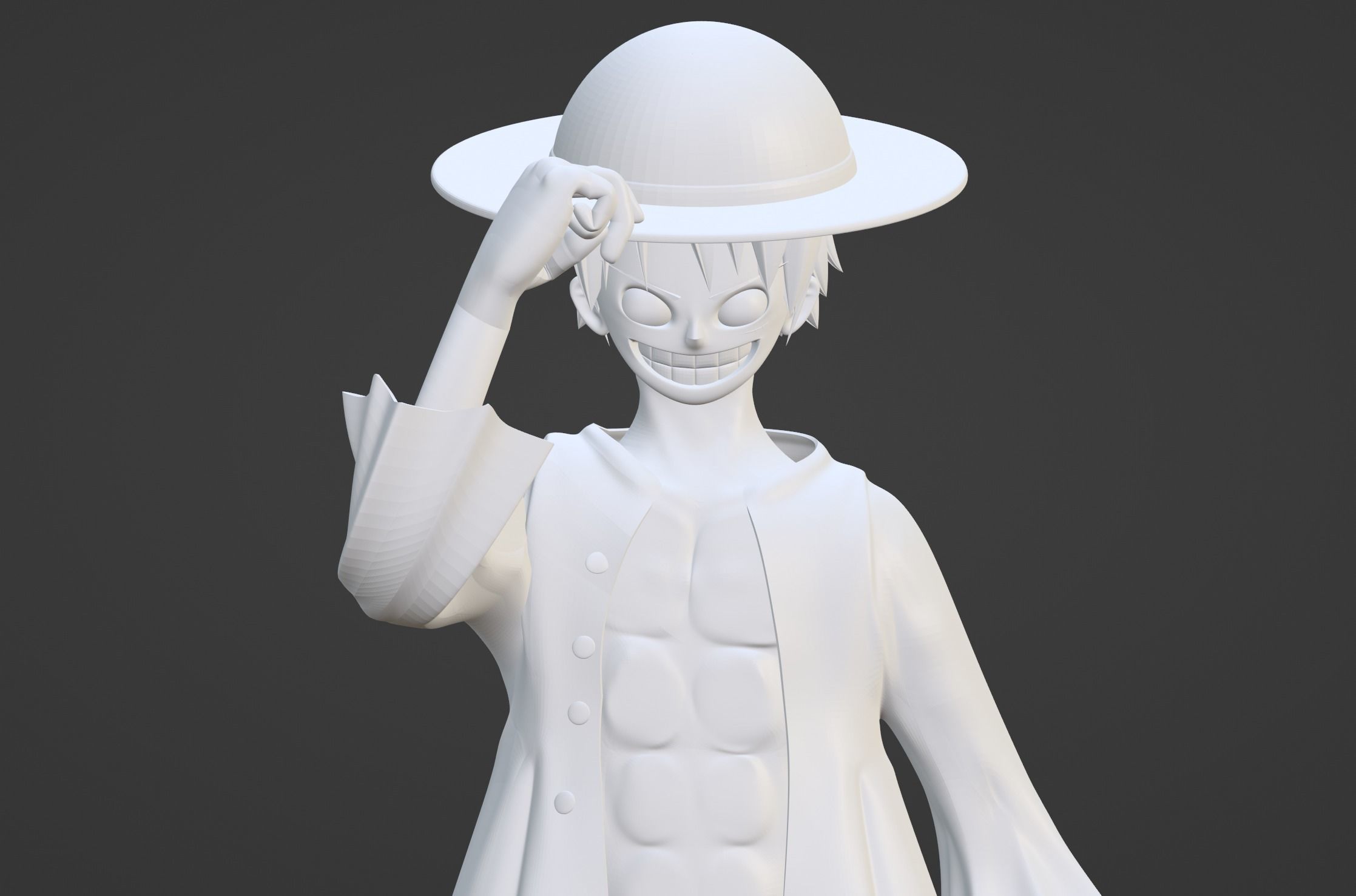 Monkey D Luffy 3D Model 3D model rigged | CGTrader