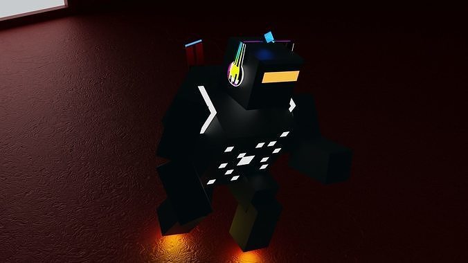 Cube character 3D model | CGTrader