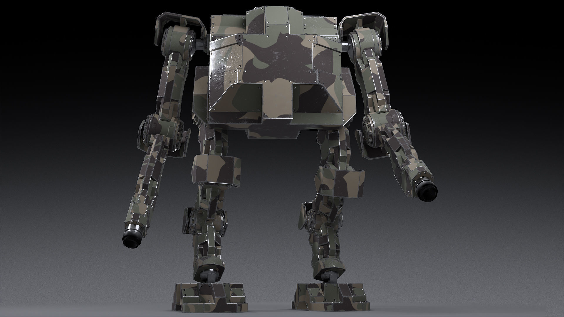 3D model Mech 05 - Defender VR / AR / low-poly | CGTrader