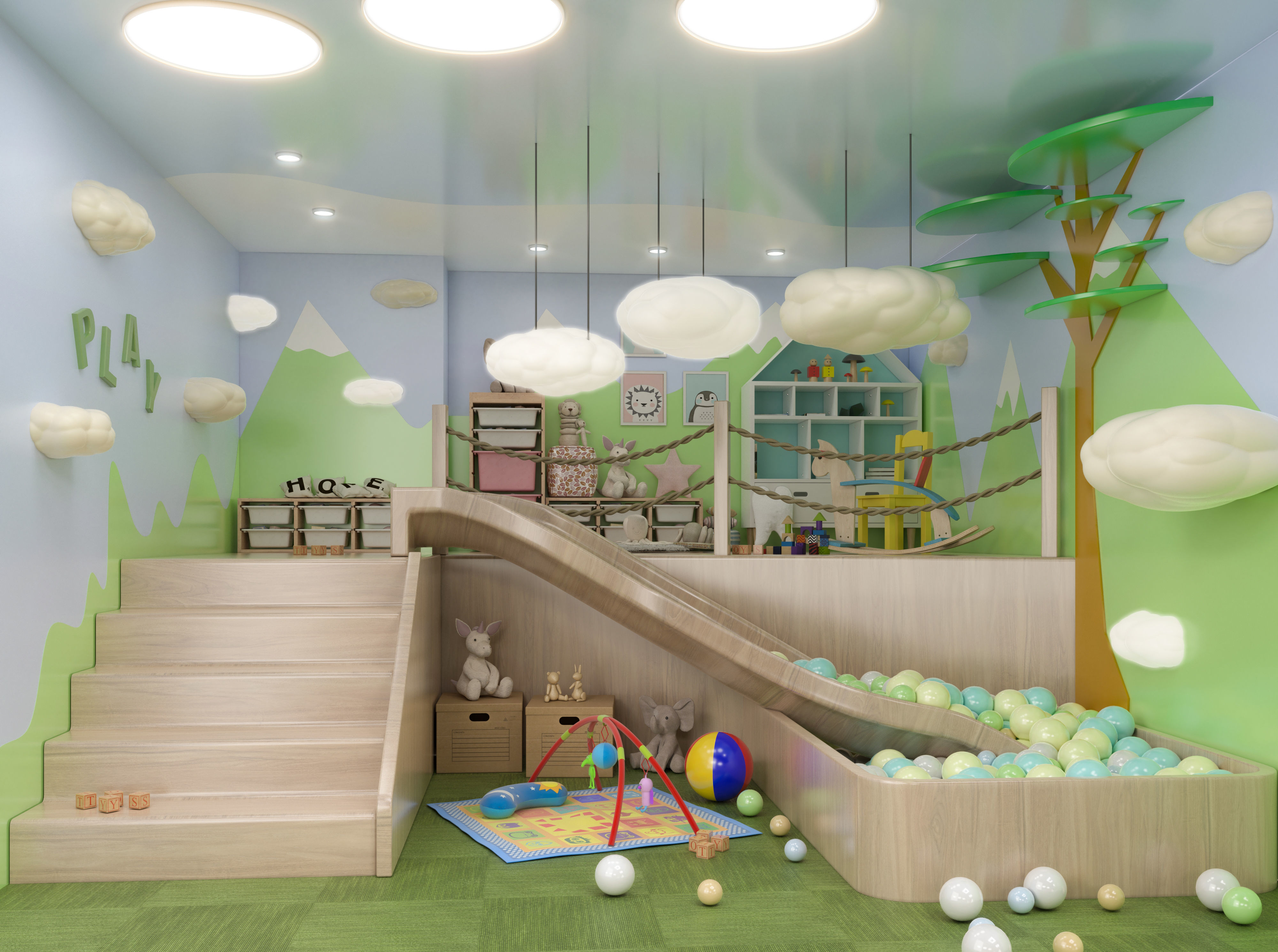 kids play room 3D model | CGTrader