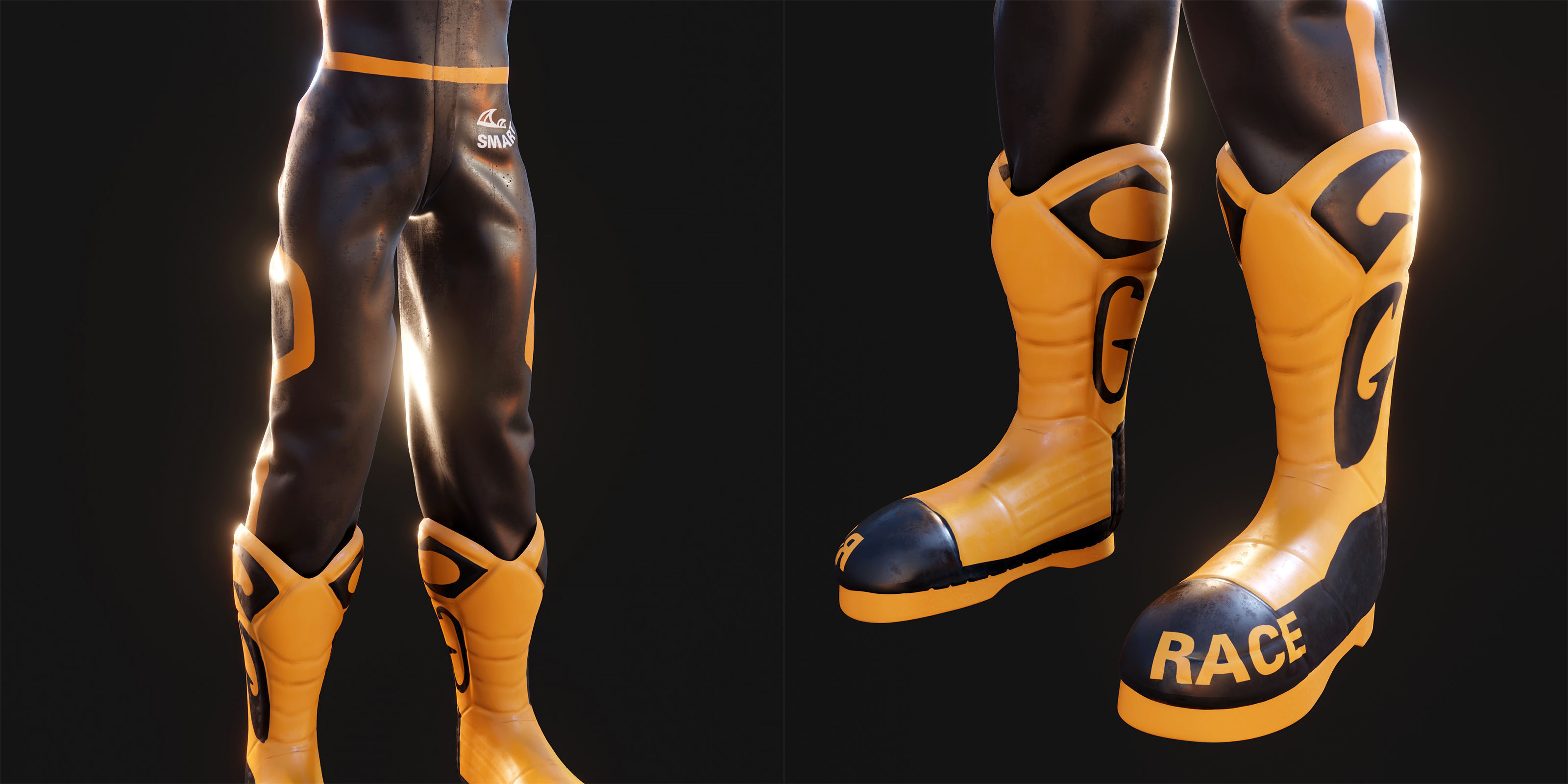 Rigged F1 Male Driver using BlenRig 6 Addon in Blender 3 3D model ...