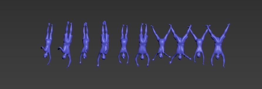 5 swimming mocap animations looping 3D model animated rigged | CGTrader