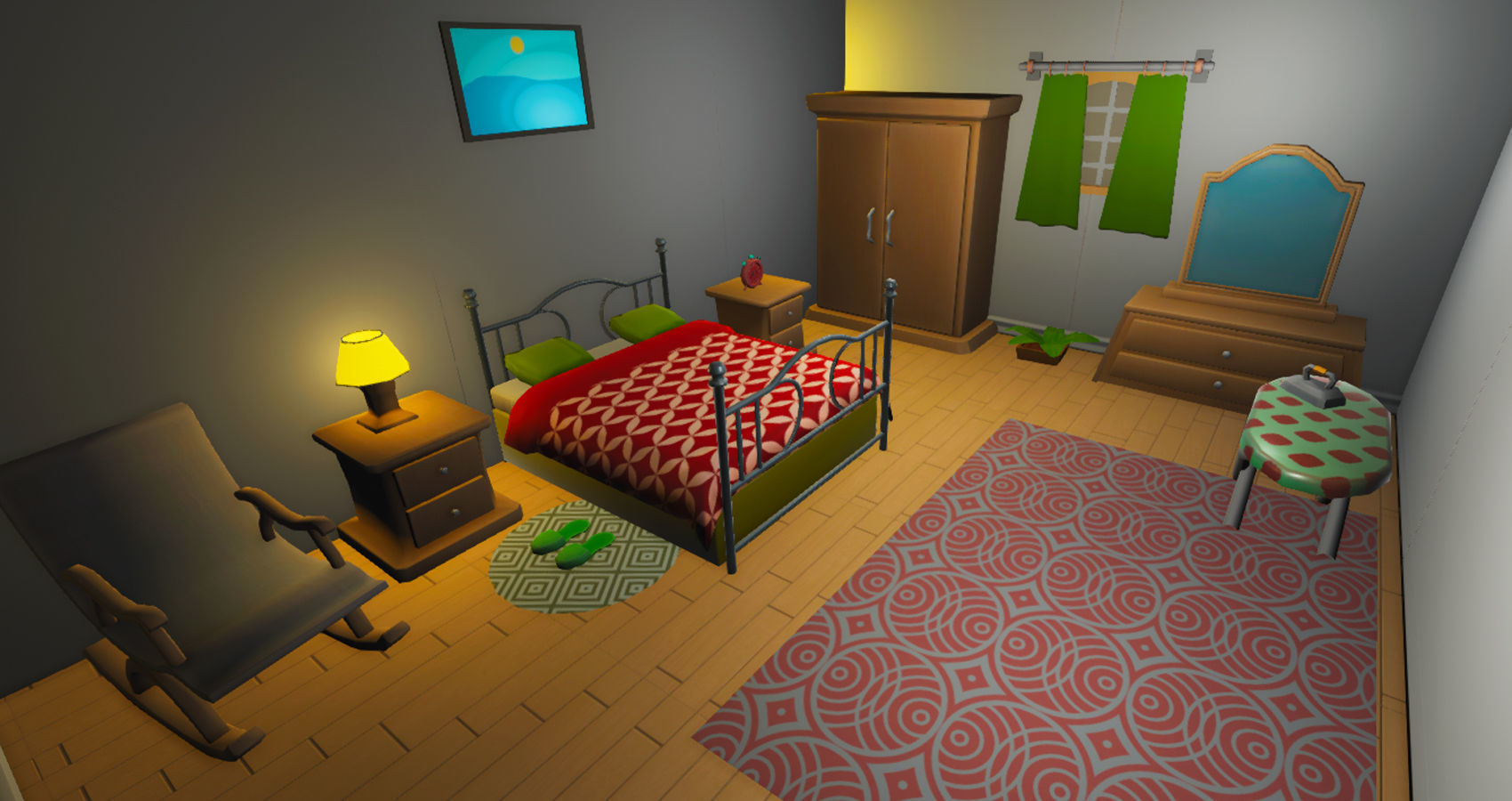 3D model Stylized Home interior VR / AR / low-poly | CGTrader