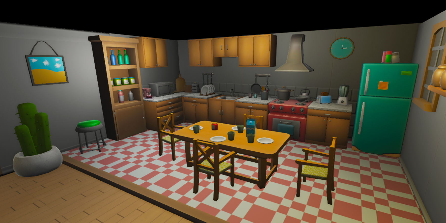 3D model Stylized Home interior VR / AR / low-poly | CGTrader