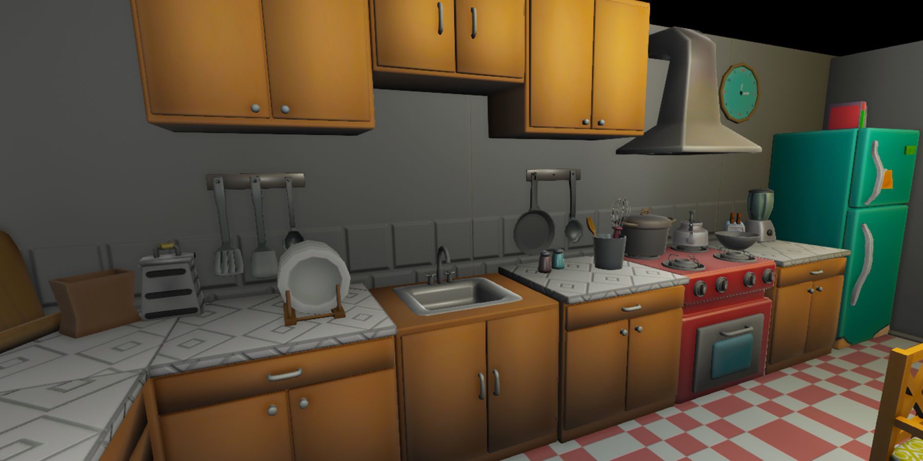 3D model Stylized Home interior VR / AR / low-poly | CGTrader