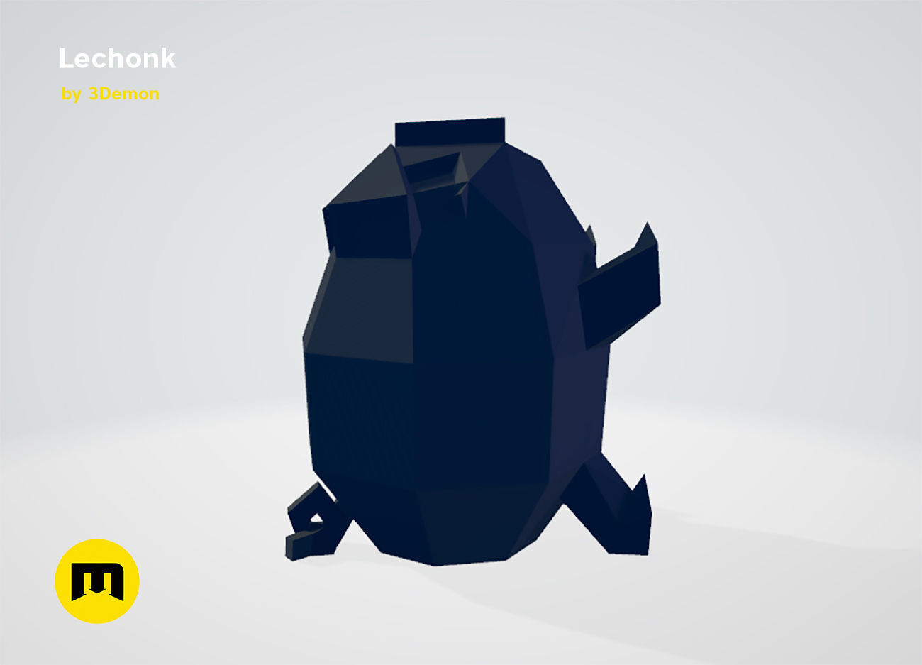 Lechonk Low Poly Pokemon free 3D model 3D printable | CGTrader