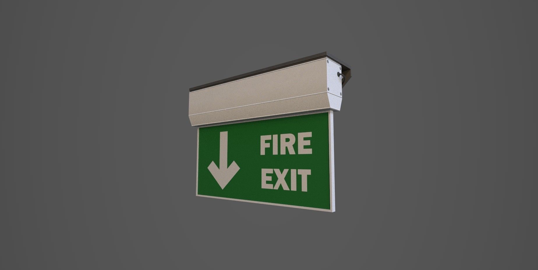 3D model Exit Sign VR / AR / low-poly | CGTrader