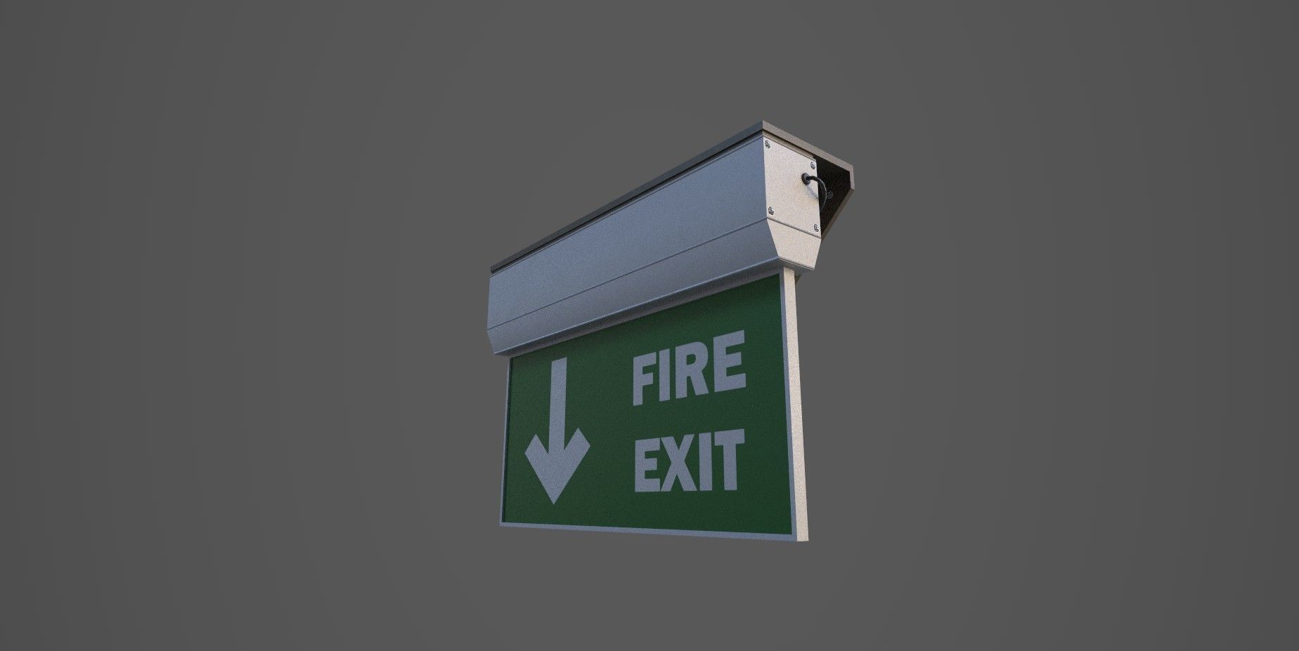 3D model Exit Sign VR / AR / low-poly | CGTrader