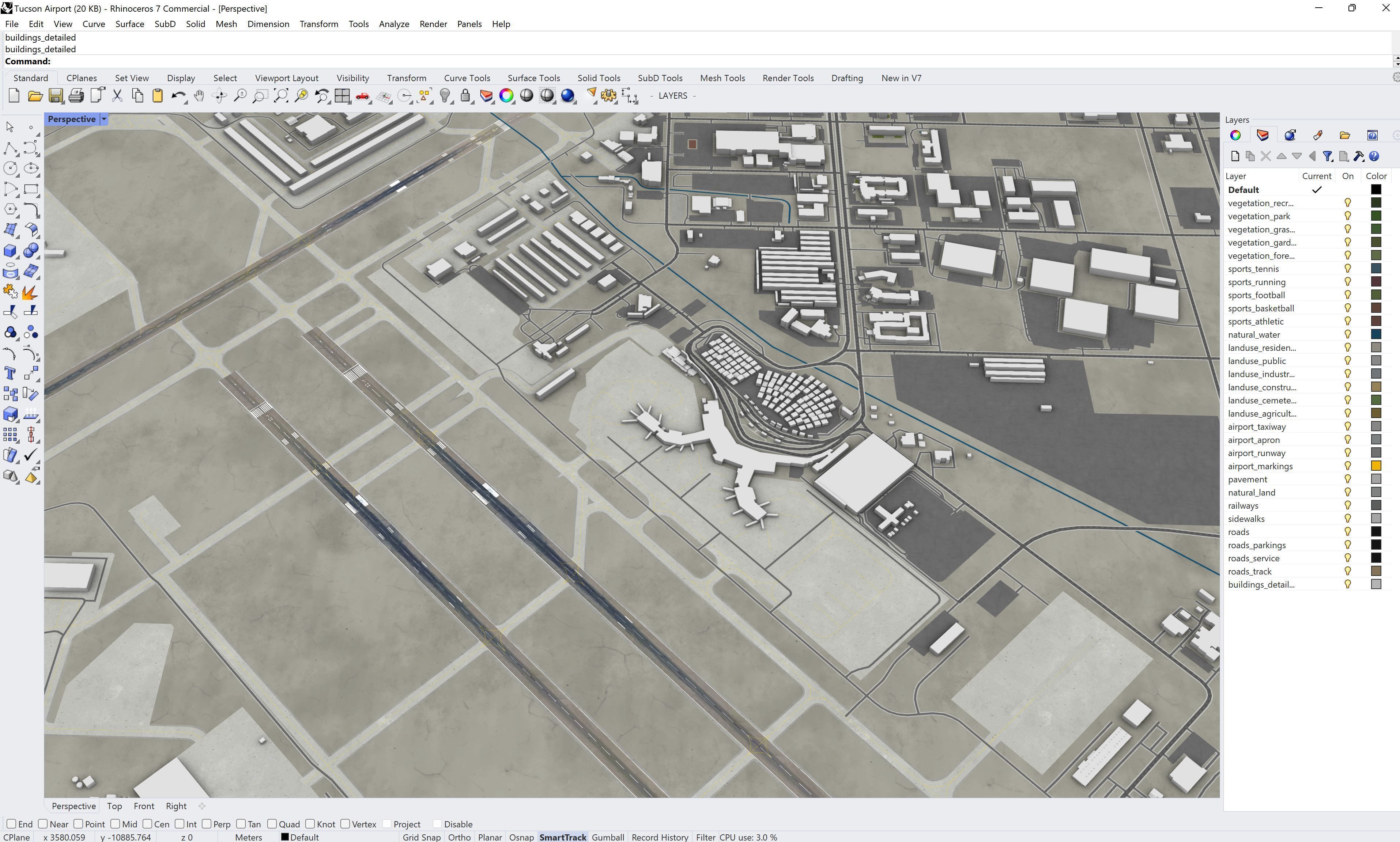 3D model Tucson Airport VR / AR / low-poly | CGTrader