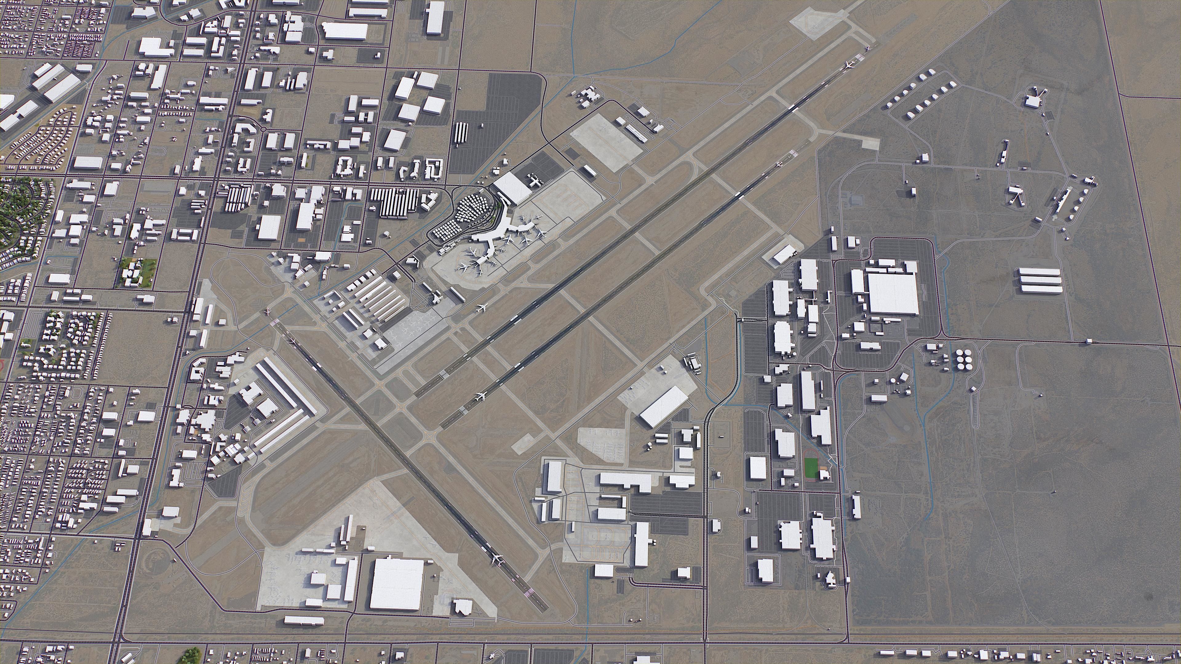 3D model Tucson Airport VR / AR / low-poly | CGTrader