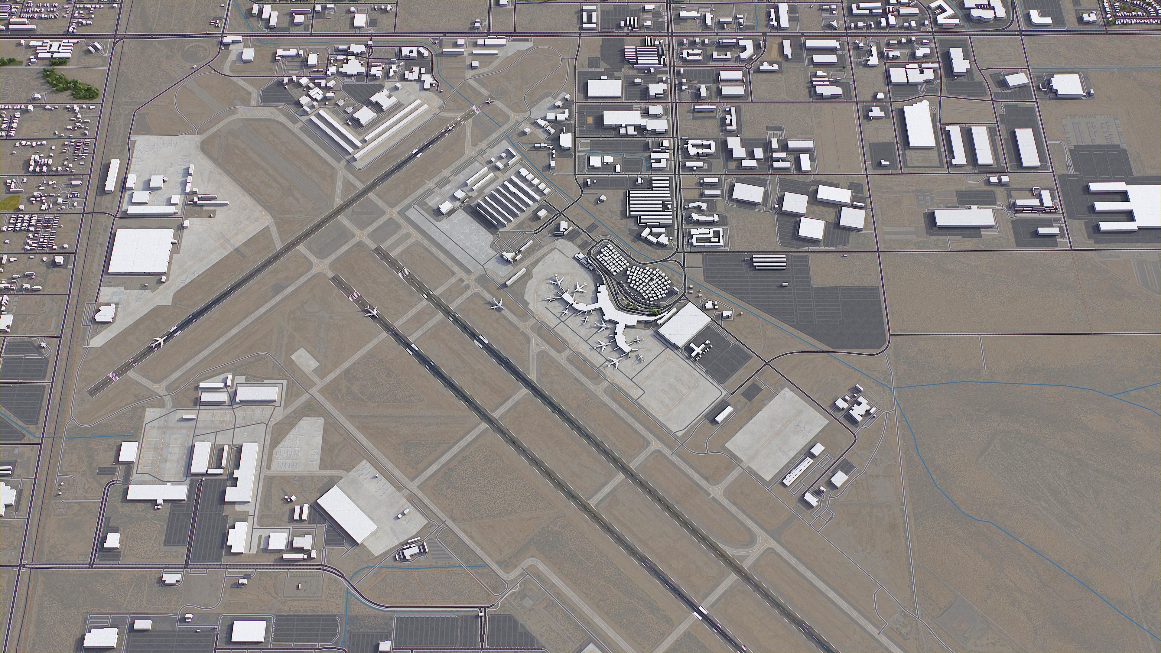 3D model Tucson Airport VR / AR / low-poly | CGTrader