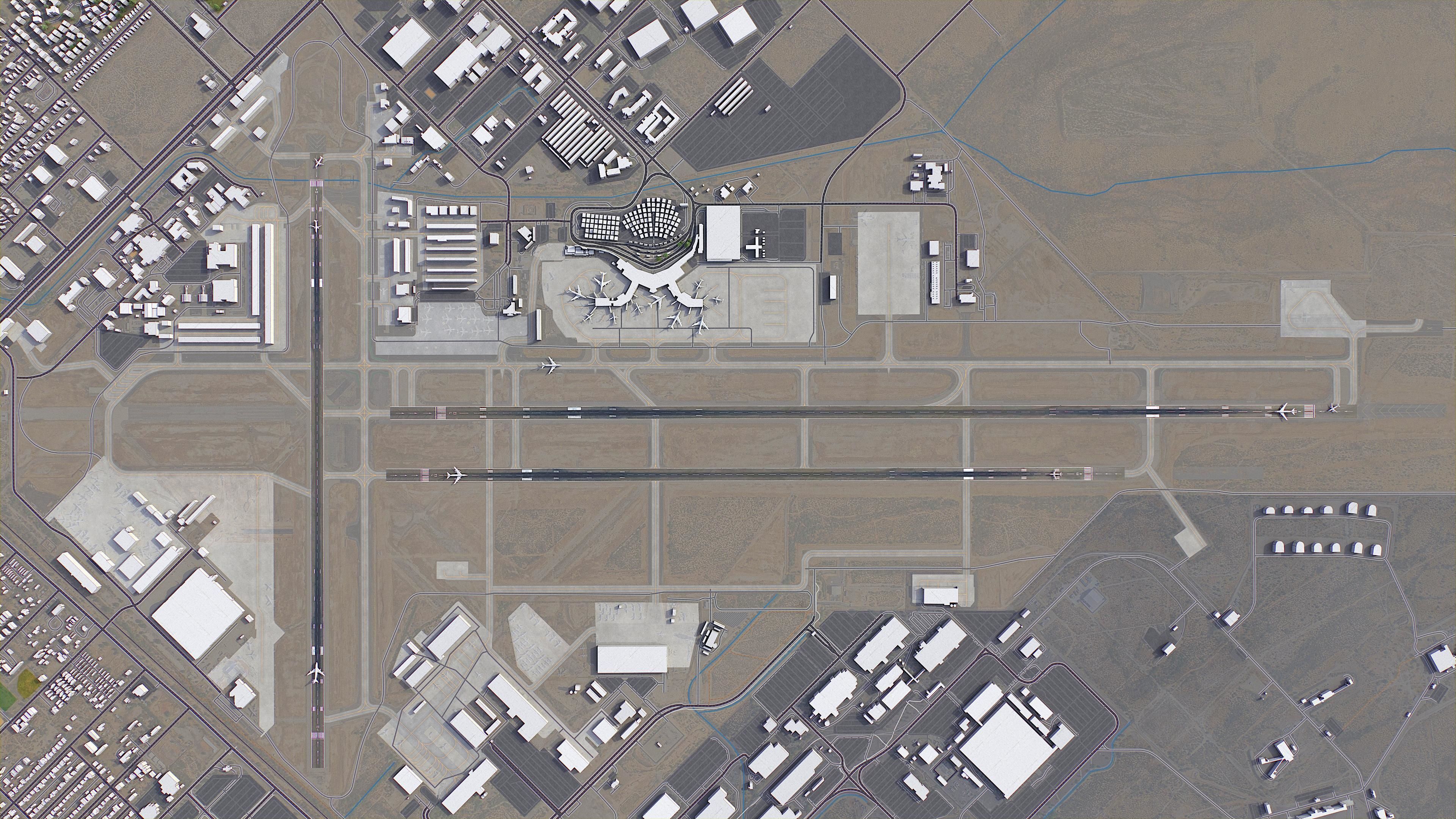 3D model Tucson Airport VR / AR / low-poly | CGTrader