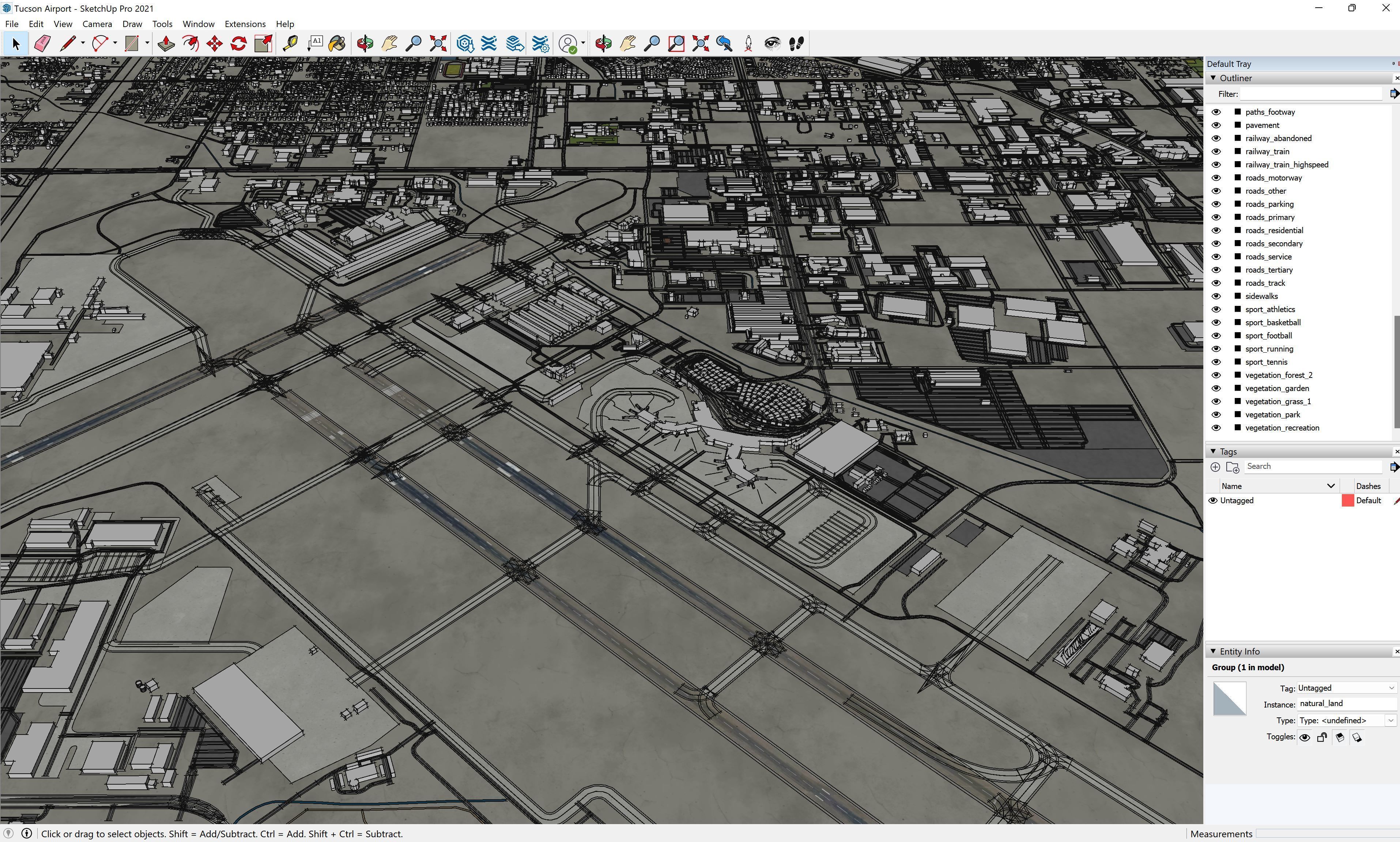 3D model Tucson Airport VR / AR / low-poly | CGTrader