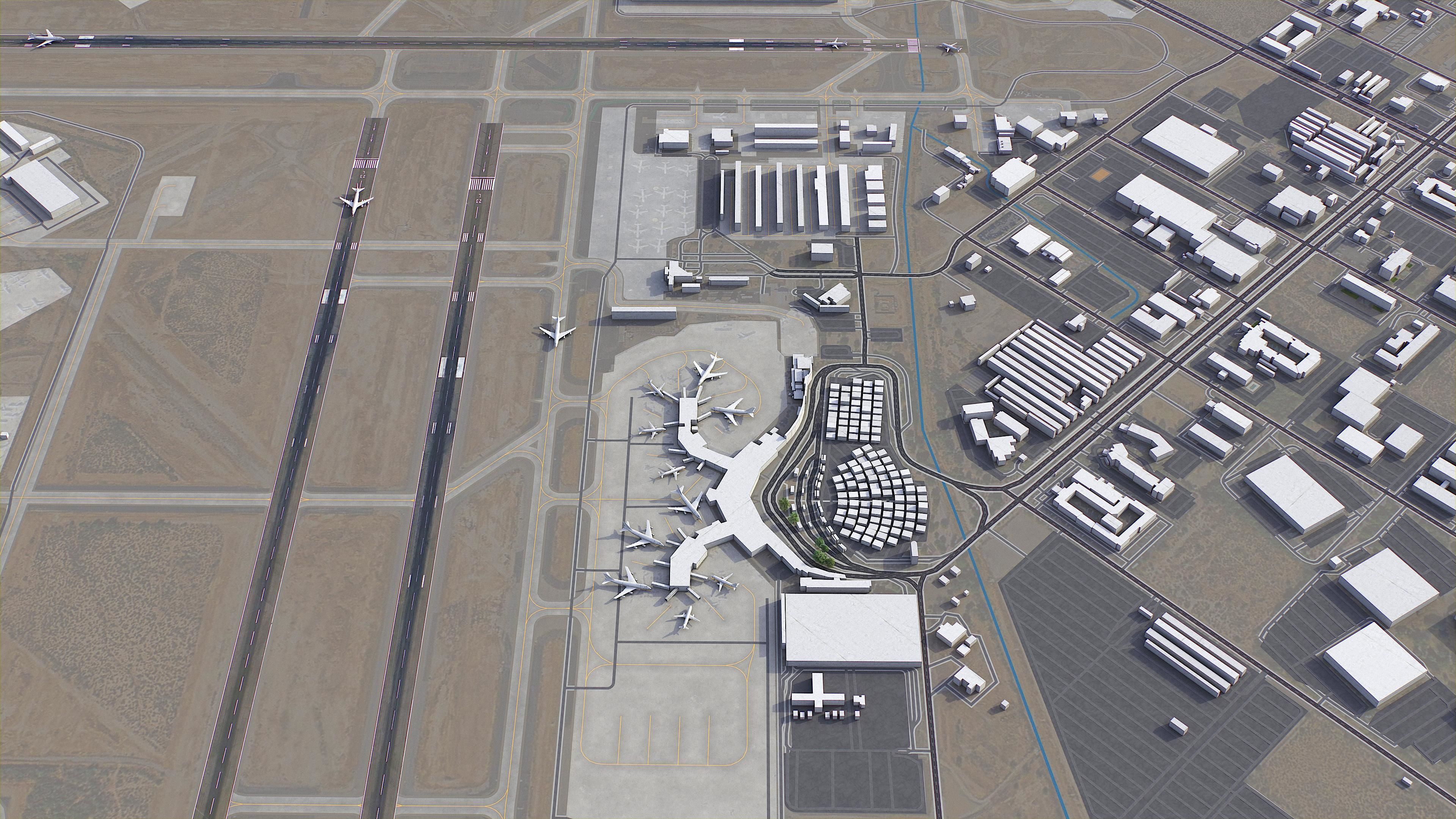3D model Tucson Airport VR / AR / low-poly | CGTrader