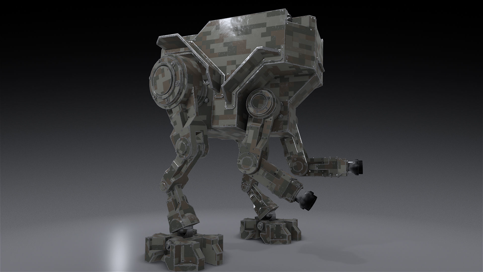 3D model Mech 06 - Raptor VR / AR / low-poly | CGTrader