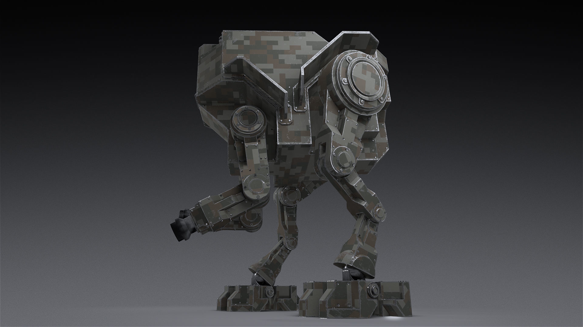 3D model Mech 06 - Raptor VR / AR / low-poly | CGTrader