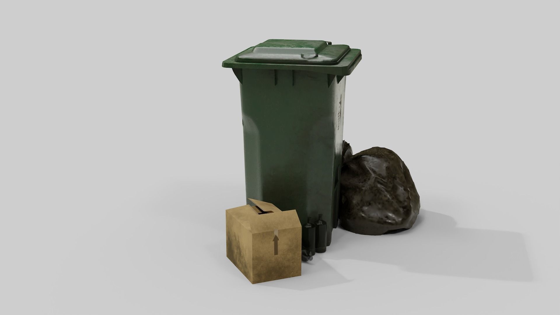 3D model Recycle Bin 000 VR / AR / low-poly | CGTrader