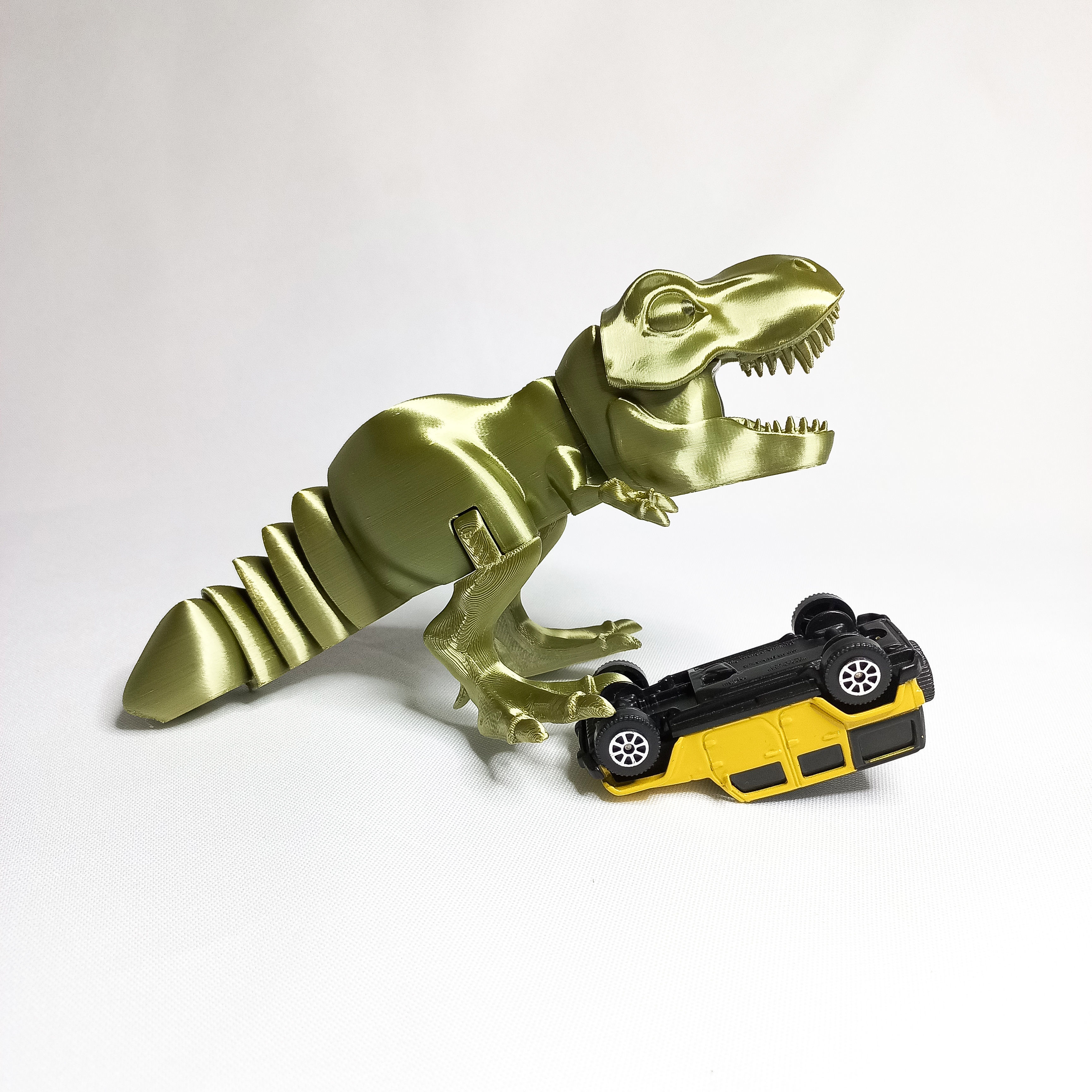 T-REX gold toy 3D model 3D printable | CGTrader