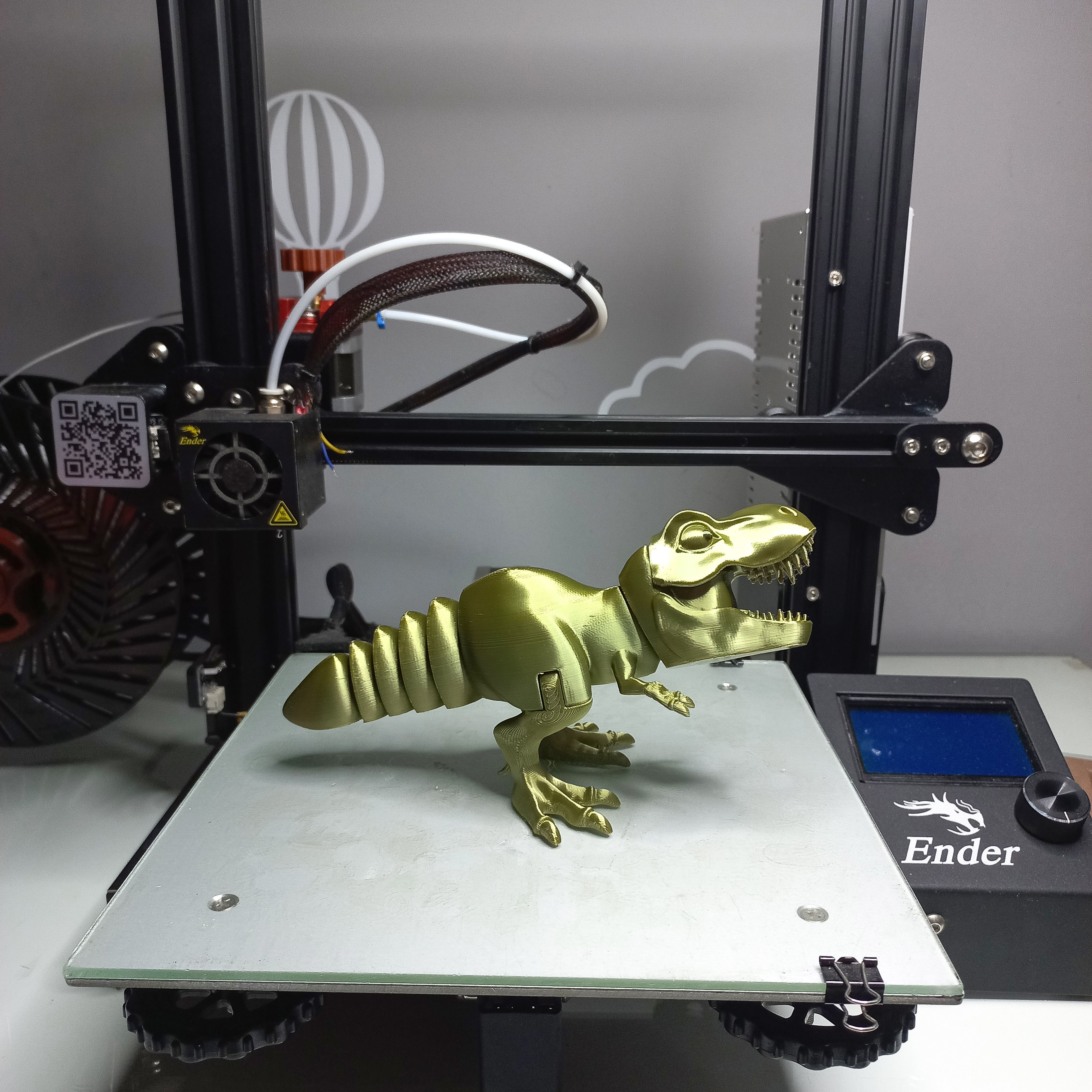 T-REX gold toy 3D model 3D printable | CGTrader
