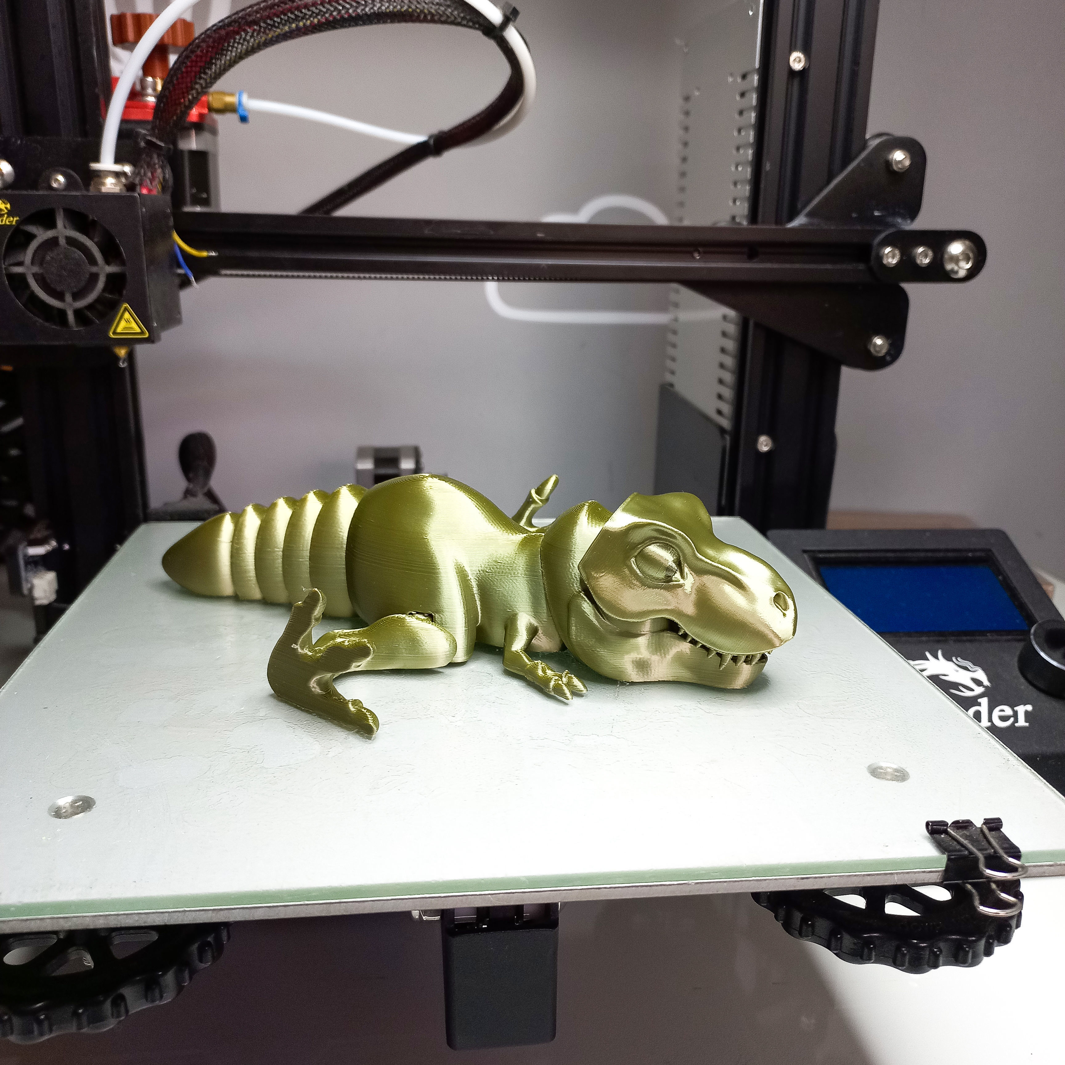 T-REX gold toy 3D model 3D printable | CGTrader