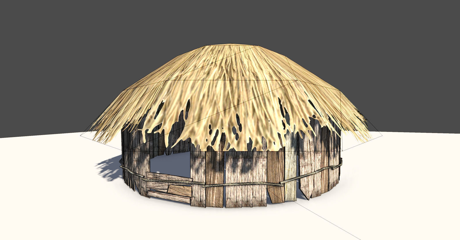 3D model Indonesia Traditional House - Rumah Adat Honai VR / AR / low ...