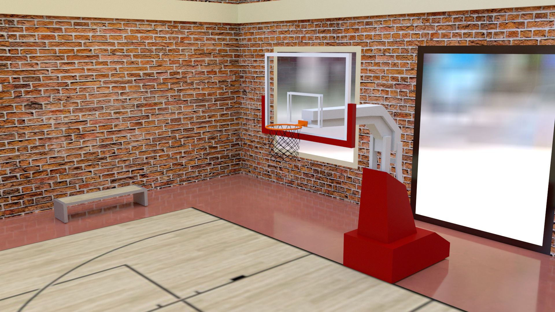 3D model Baketball Court VR / AR / low-poly | CGTrader
