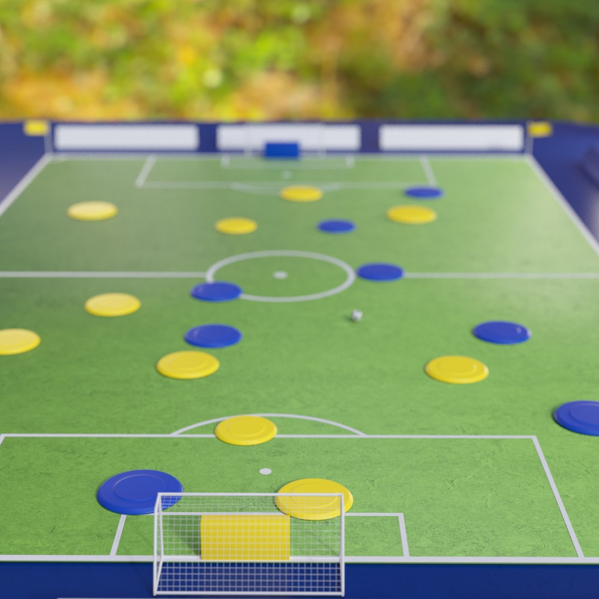 button soccer game jogo de botao 3D model | CGTrader
