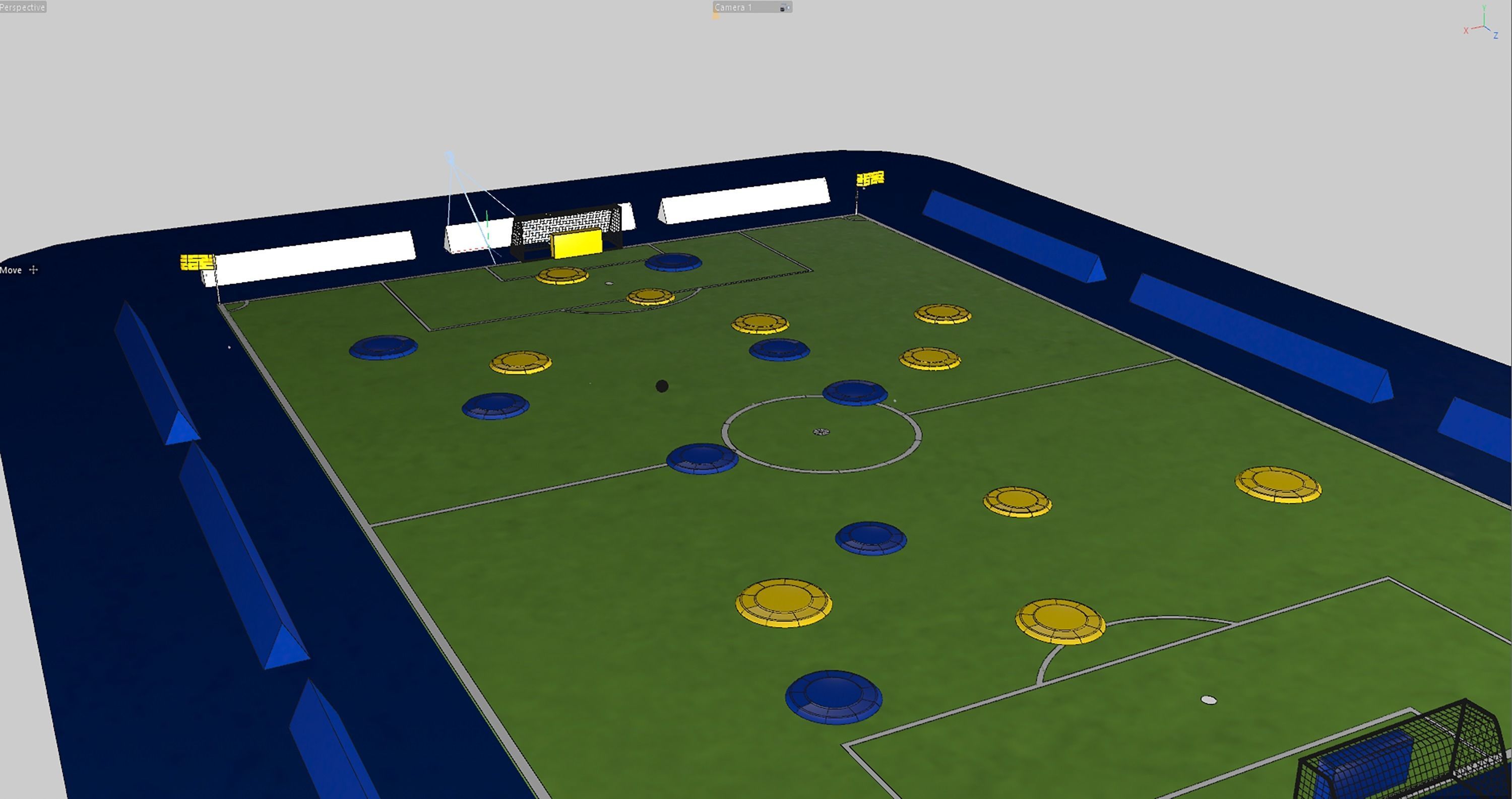 button soccer game jogo de botao 3D model | CGTrader