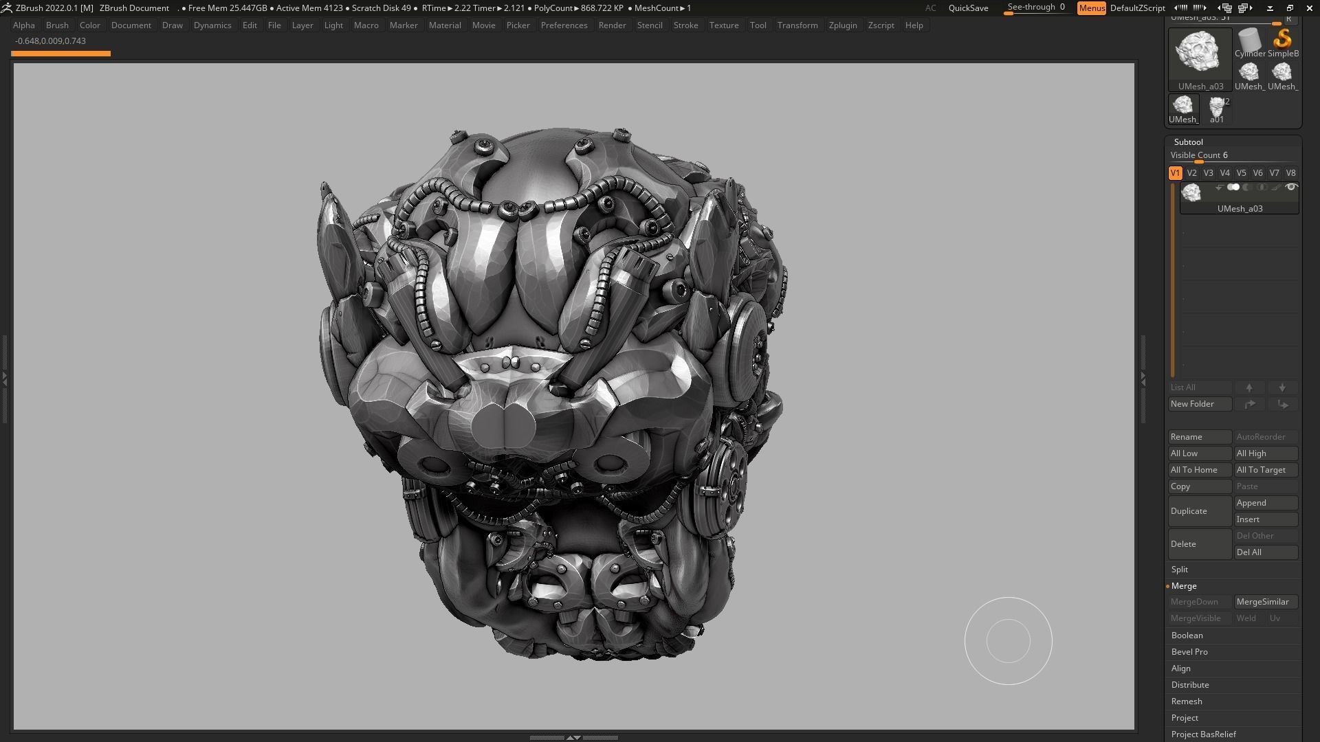 skull robot head a01 3d print model 3D model 3D printable | CGTrader