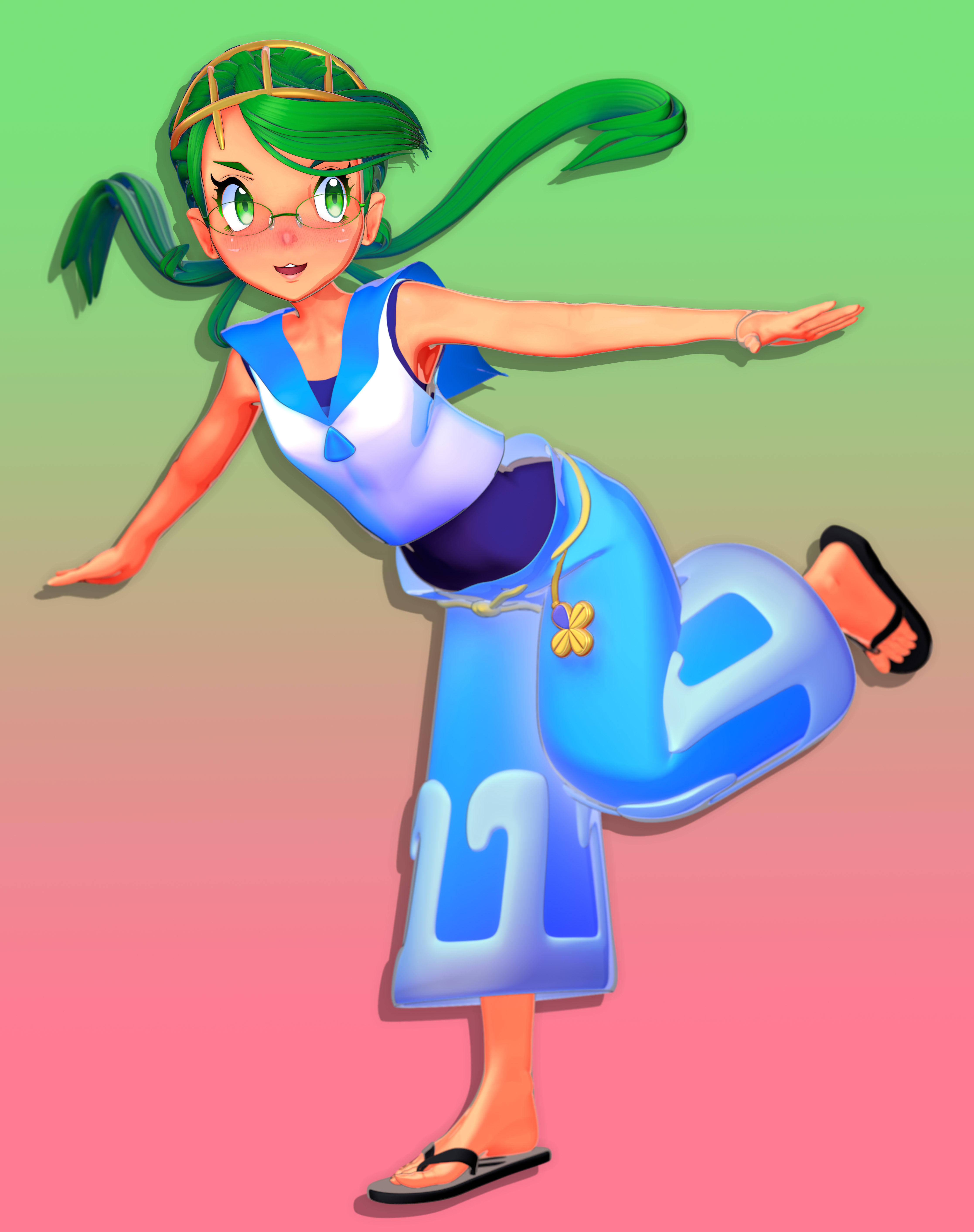 Mallow from Pokemon Sun and Moon free 3D model rigged | CGTrader