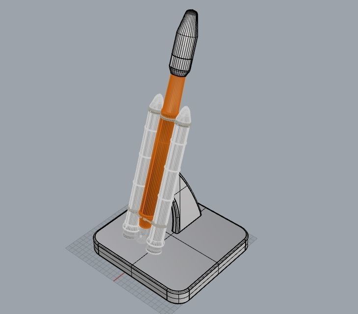 Rocket Falcon 3D model | CGTrader