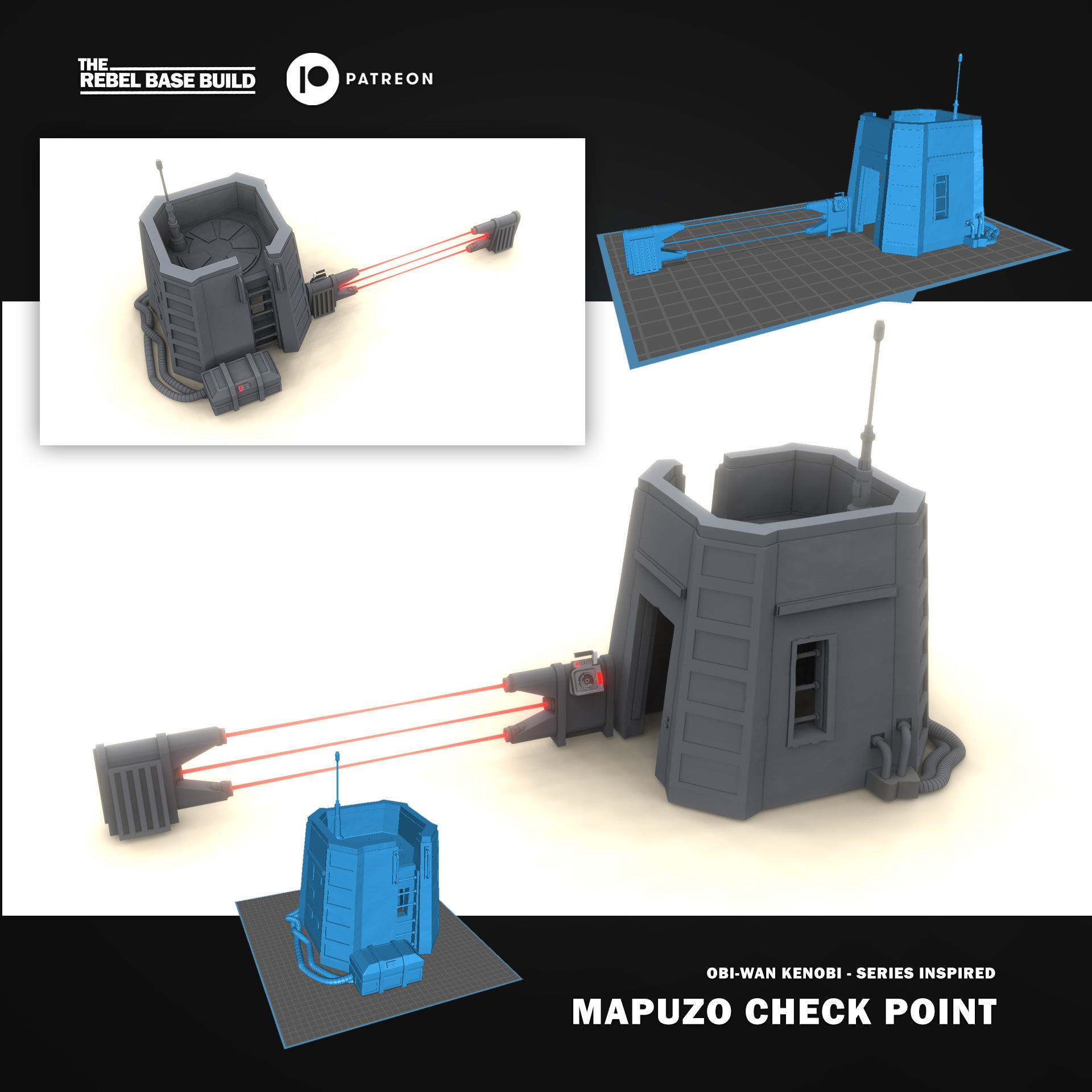 Mapuzo Outpost - ObiWan Kenobi Series Diroama - Black Series TVC 3D ...