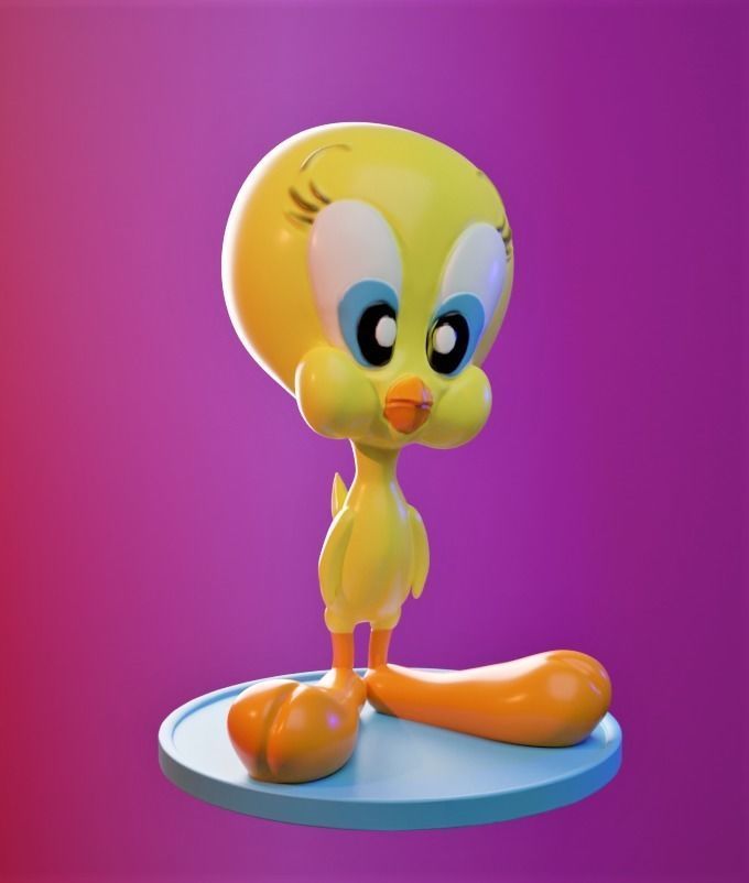 Piolin looney tunes bird 3D model 3D printable | CGTrader