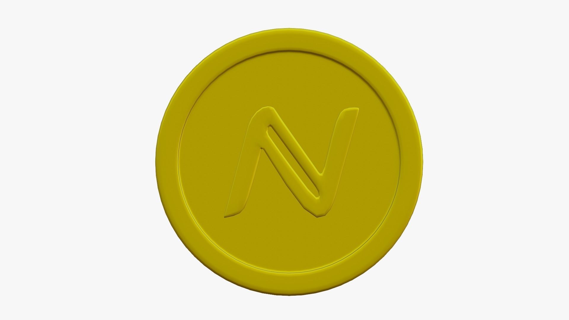 3D model Namecoin coin with letter n VR / AR / low-poly | CGTrader