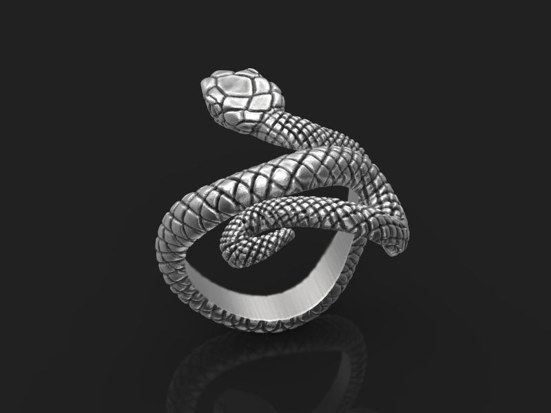 Snake ring 3d model for 3d printing 3D print model 3D model 3D ...